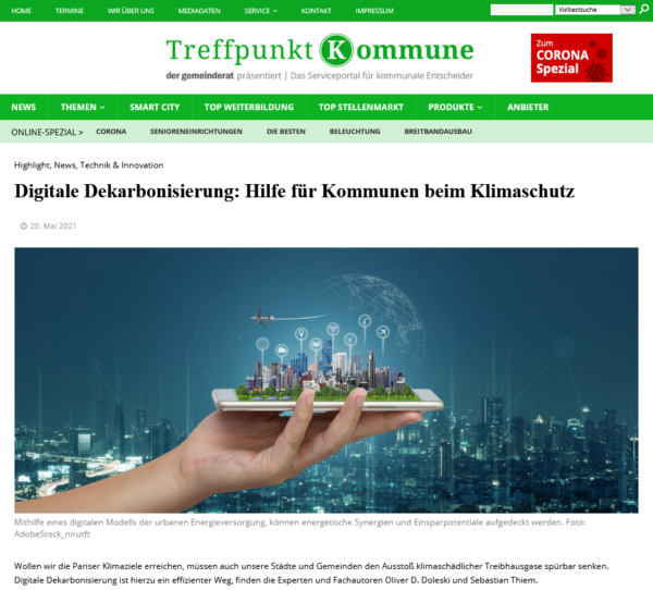 Digital decarbonization: Helping municipalities combat climate change